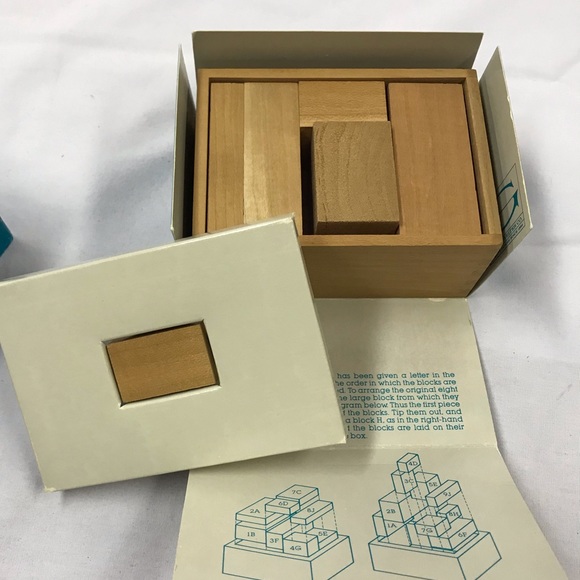 Other | The Unorthodox Box Puzzle Wooden Blocks Box | Poshmark